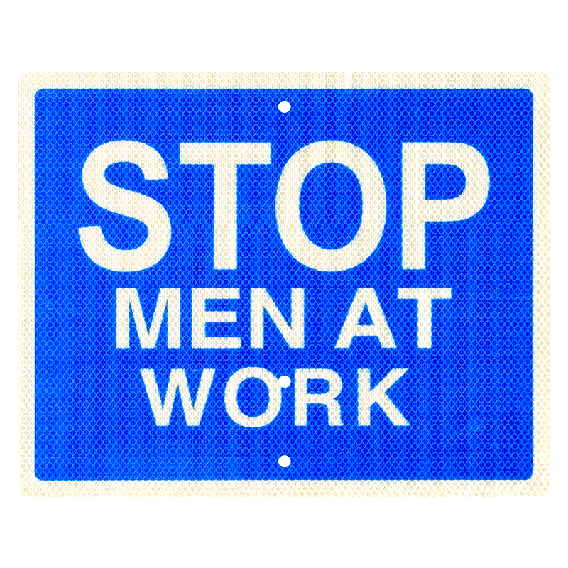 RF-6D "STOP MEN AT WORK" Signal Flags - The Nolan Company